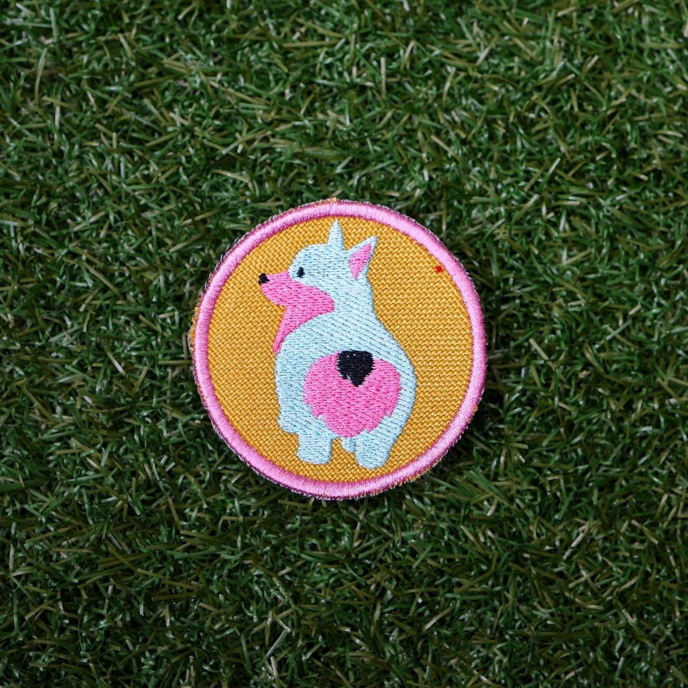 Psychedelic Corgi Bum Patch – K9 Sport Sack